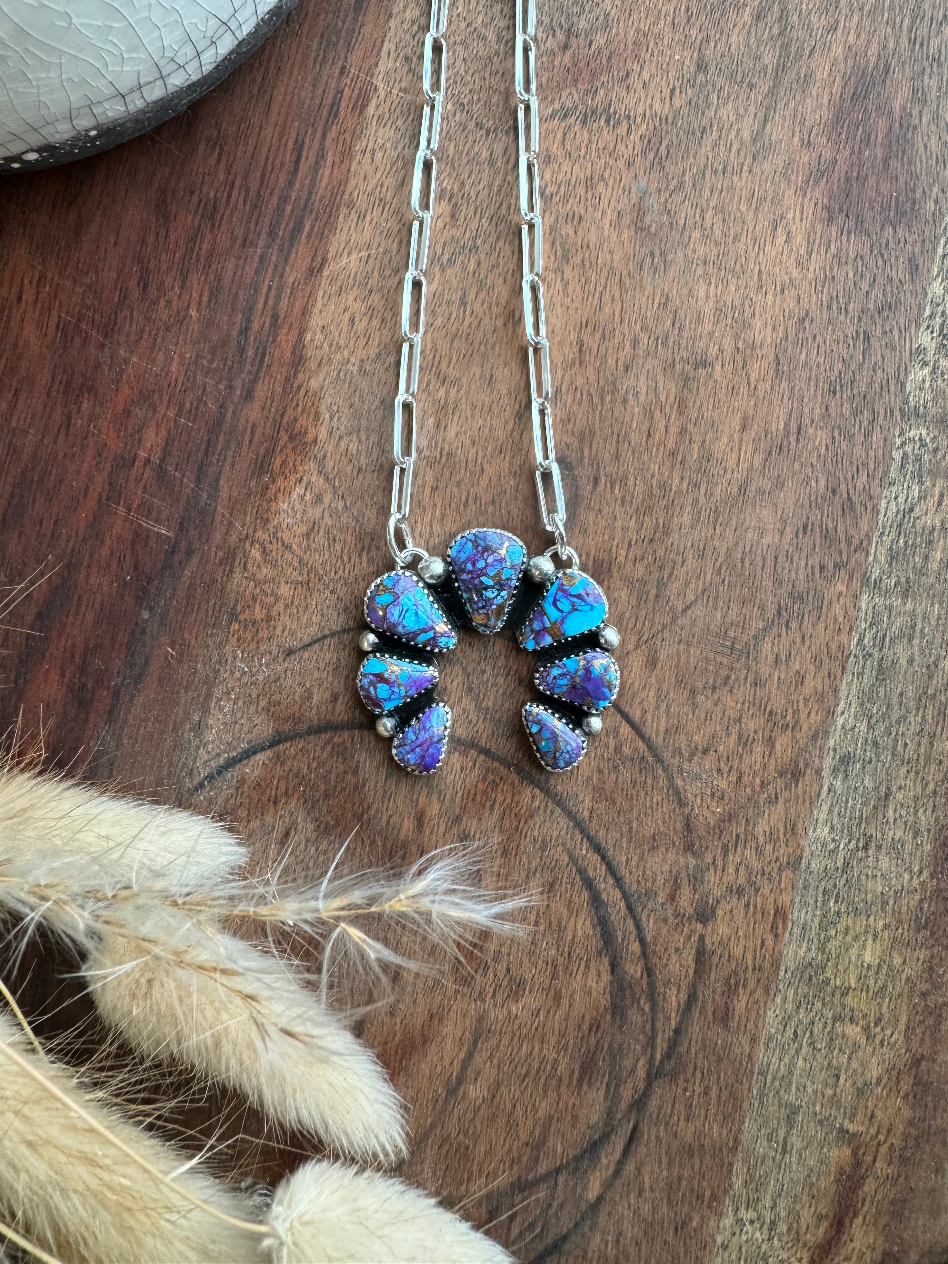 Purple Mojave Naja Necklace – The Bucking Buffalo Silver Co.